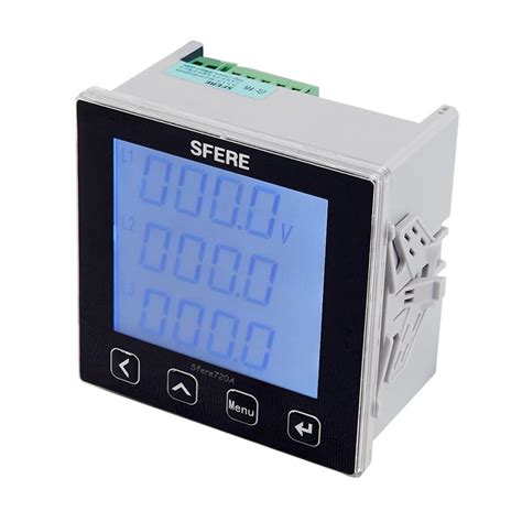 Elecnoca Lcd Digital Low Voltage Multi Function Three Phase Power Meter Rs485 Modbus Power