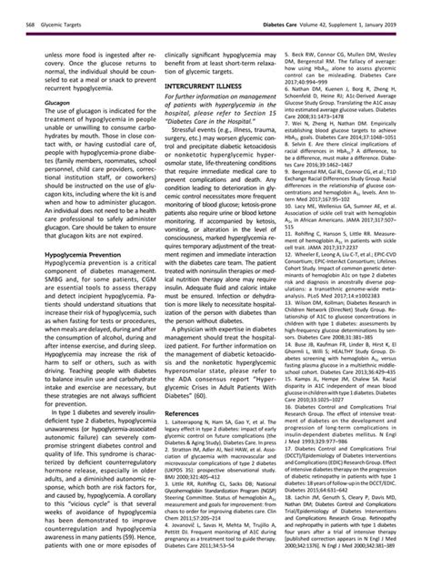 Ada Glucemic Targets Pdf
