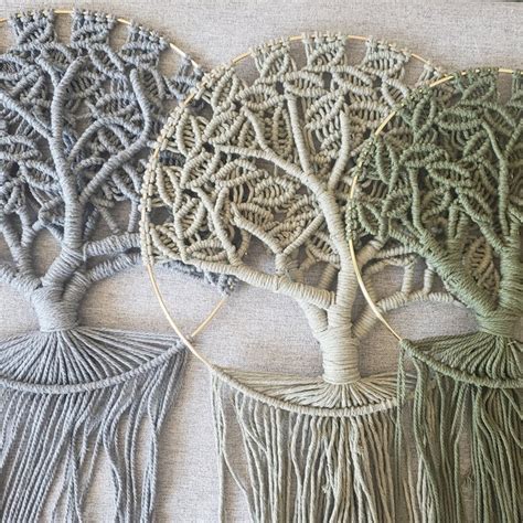 Tree Of Life Macrame Etsy