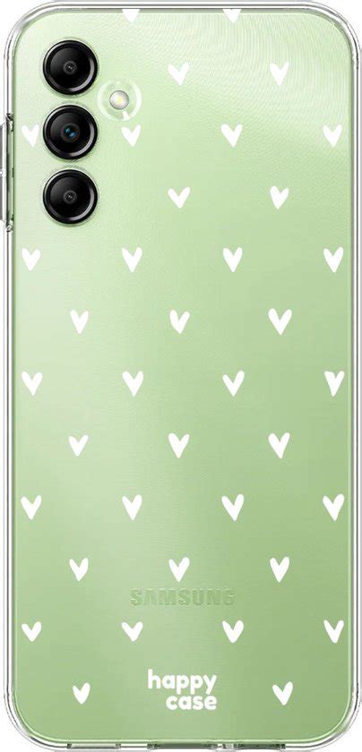 HappyCase Hoesje Flexibel TPU Hartjes Print Geschikt Voor Samsung Galaxy A14 Bol