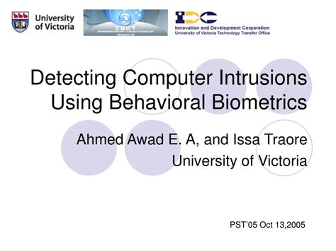 Ppt Enhancing Intrusion Detection With Behavioral Biometrics