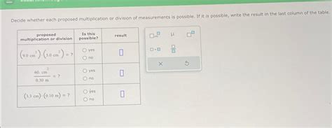 Solved Decide Whether Each Proposed Multiplication Or Chegg