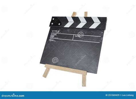 Black Clapper Board Stock Image Image Of Industry Clapperboard