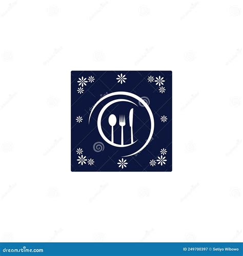 Plantilla Vectorial Del Logotipo Del Restaurante De Horquilla Y Cuchara