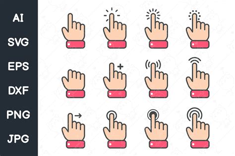 Vector Cartoon Finger Mouse Cursor Svg Graphic By FoxGrafy Creative Fabrica