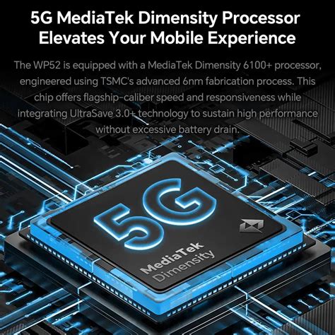 Oukitel Wp52 5g Rugged Phone 66 Inch 6500mah Big Battery 48mp Camera