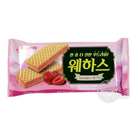 과자천국 영양간식 롯데 웨하스 딸기맛 50g 홈플러스 택배배송