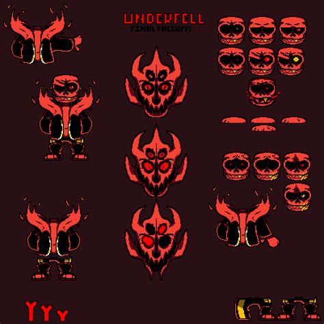 Pixilart Underfell Ff Spritesheet By Sussysans