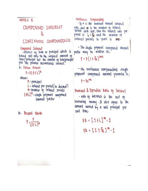 solution engineering economy compound interest continuous compounding