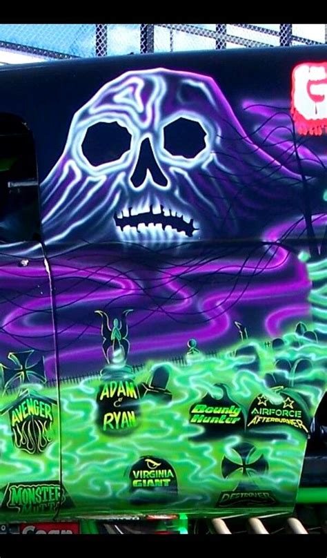 Pin By Frank Hilbrant On Grave Digger Ghost Monster Trucks Monster