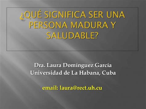 PDF Seminario De La Personalidad Madura Y Saludable DOKUMEN TIPS