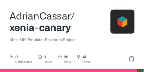 Xenia Canaryxeniarc At Netplaycanaryexperimental · Adriancassarxenia Canary · Github