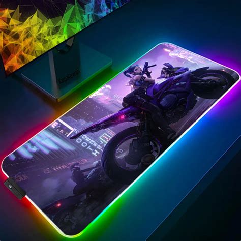 Cyberpunks Rebecca RGB Mouse Pad Cyberpunk Edgerunners Merch