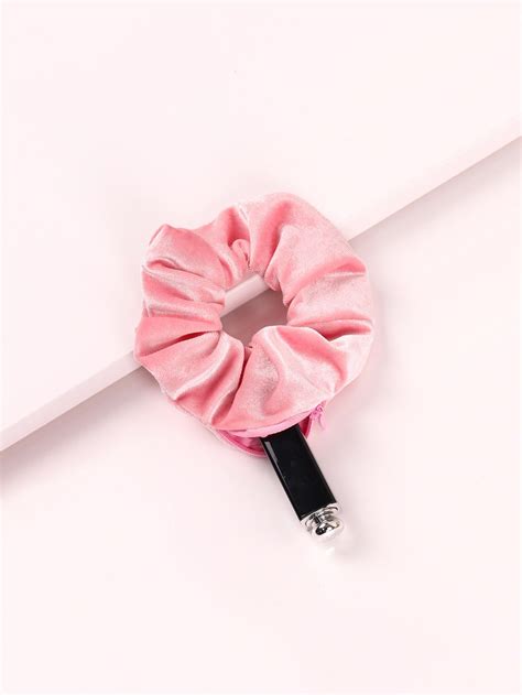 Minimalist Solid Scrunchie With Zipper Pocket In 2022 Women