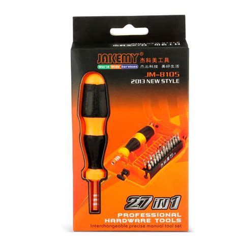 JAKEMY 27 In 1 Multi Purpose Precision Magnetic Hand Screwdriver Set