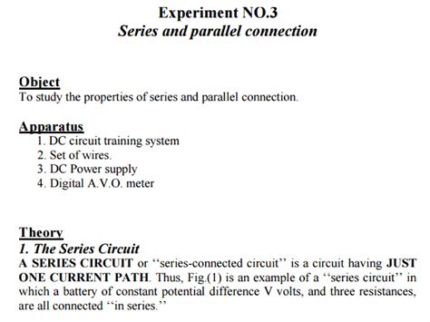 Circuit Lab 3 Series And Parallel Circuit Experimenttaj Ppt