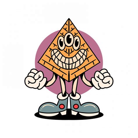 Naughty Pyramid Cartoon