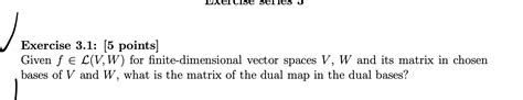 solved exercise 3 1 [5 points] given f∈l v w for