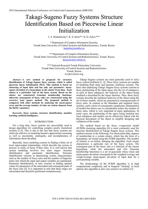 pdf takagi sugeno fuzzy systems structure identification based on