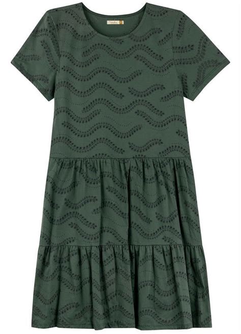 Vestido Casual Boho Chic Verde Marialicia