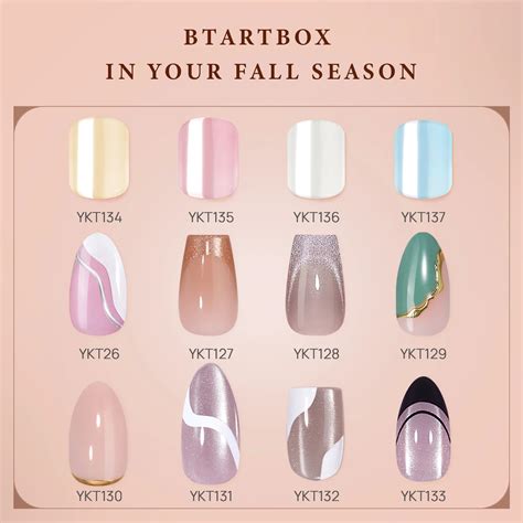 Btartbox Wholesale Custom Press On Nails Oval Short Almond Glazed Pearl