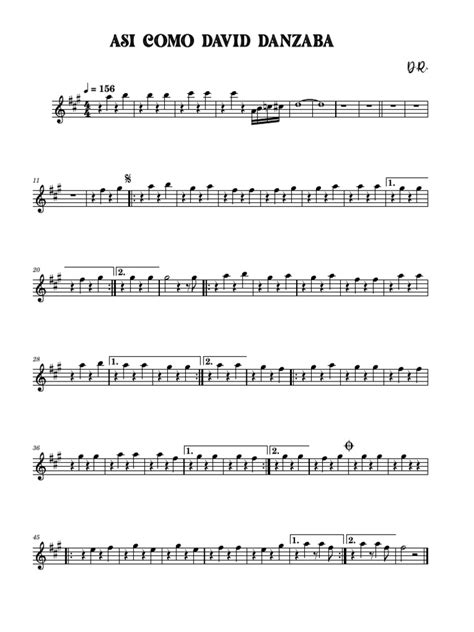 Asi Como David Danzaba Baritono 2 Pdf