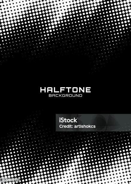 하프톤 점 그라데이션 패턴 텍스처 수직 배경입니다 포스터 전단지 브로셔 커버의 디자인에 하프 톤 원 지그재그 그런 지 패턴을