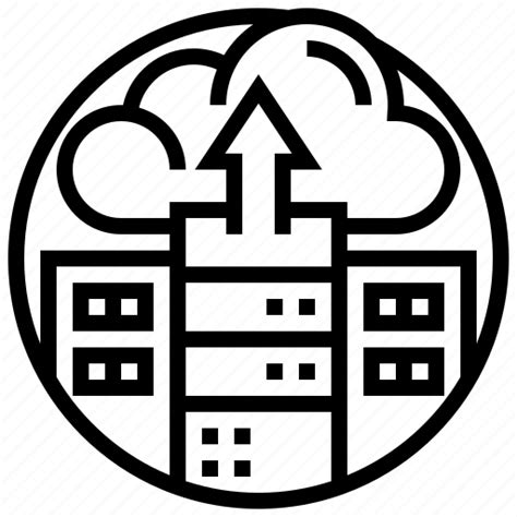 cloud database hosting server upload icon download on iconfinder