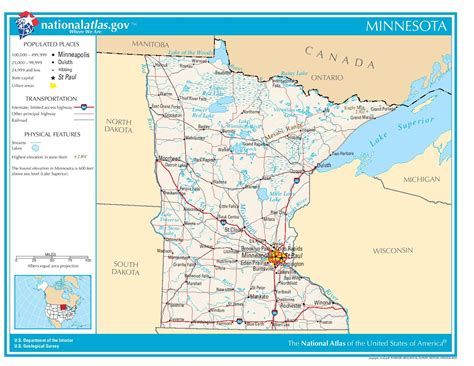 Map Of Minnesota And North Dakota Map Worksheets