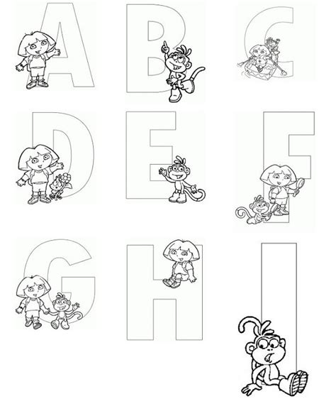 Alfabeto Para Colorir Ilustrado Vazado Para Recortar Alfabeto The Best