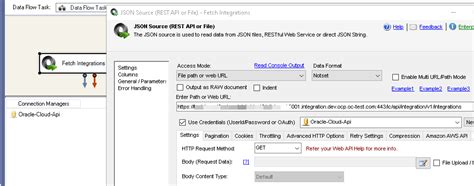 How To Call Oracle Cloud Api In Ssis Powerpack Or Odbc Powerpack Rest