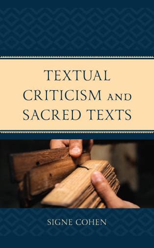 Textual Criticism And Sacred Texts 9781666901610