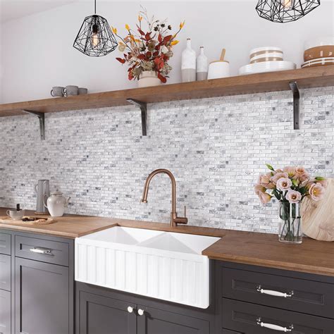 Frozen Dreams Brick Glass Mosaic Tile