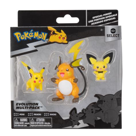 Pokemon Pichu Pikachu Raichu Multipack Evolution Shopforgeek