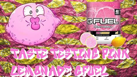 Taste Testing Pink Lemonade Gfuel Youtube