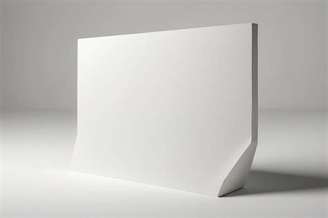Premium Photo 3d Cutout Foam Signage Mockup With Blank White Empty