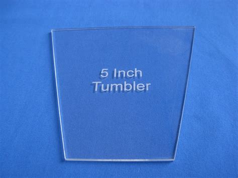Items Similar To 5 Inch Tumbler Quilt Template 1 8 Clear Acylic On Etsy