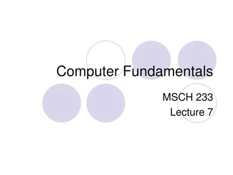 Ppt Computer Fundamentals Powerpoint Presentation Free Download Id
