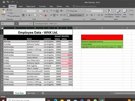 Excel Services Of Data Cleaning Formating Merge Split Formula Upwork