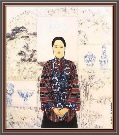 中国现代工笔人物画的代表人物及作品百度知道