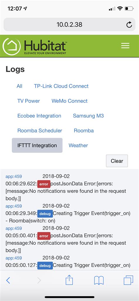 Hubitat™ Ifttt Documentation Built In Apps Hubitat
