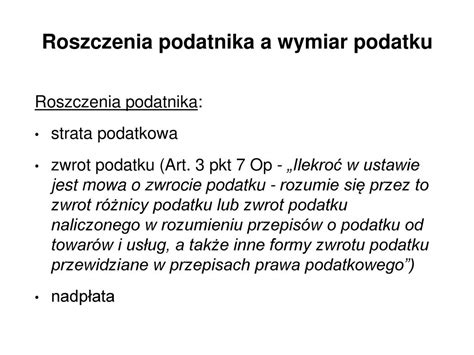 Rozstrzygnięcia w sprawie roszczeń podatnika ppt pobierz