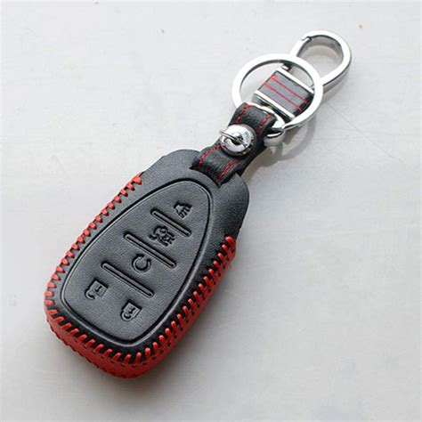 RTDFGH Funda De Cuero Para Llavero De Coche Para Chevrolet Camaro 2016