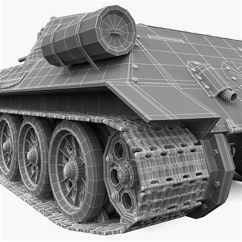 소련 탱크 T 34 여름 페인트 3d 모델 199 C4d Obj Ma Max 3ds Free3d