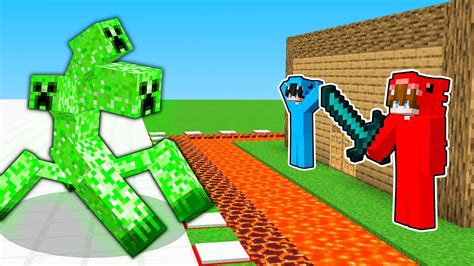 Mutant Creeper Minecrafttaki En Güvenli Eve Karşı Youtube