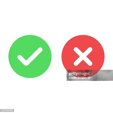 Green Check Mark Red X 個照片及圖片檔 Getty Images