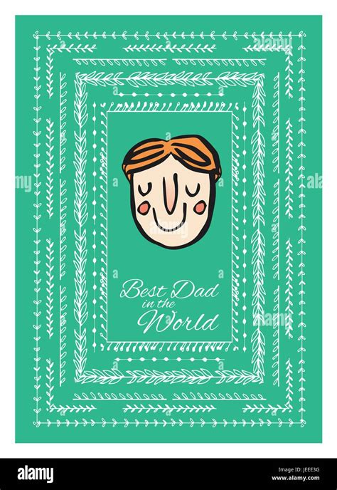Greeting Card With Fathers Day Message Stock Vector Image And Art Alamy