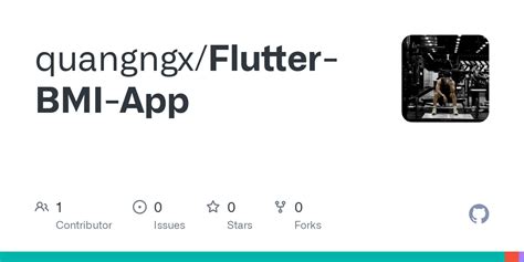 github quangngx flutter bmi app
