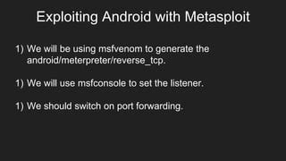 Metasploit Basic And Android Demo PPT