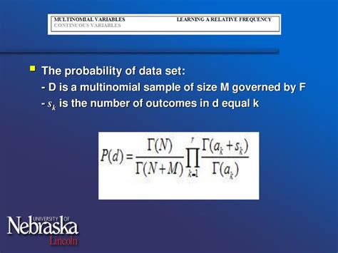 more parameter learning multinomial and continuous variables ppt